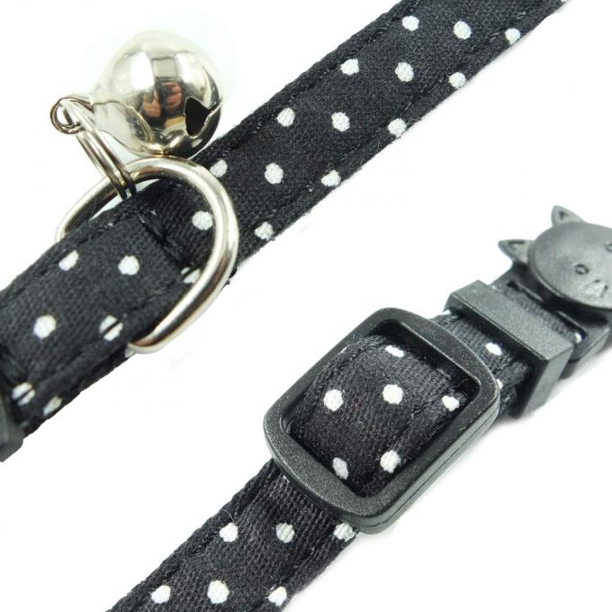 Safety Breakaway Buckle Cat Harness Collar Breakaway With Bell / Bow Tie